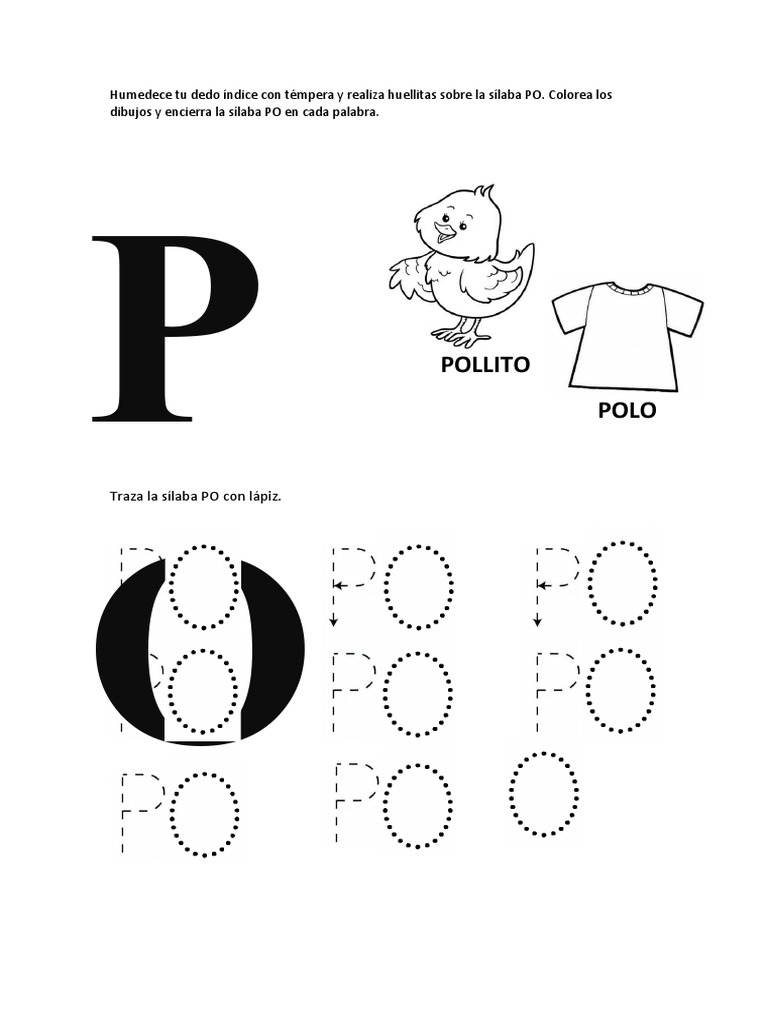 Silaba PO | PDF | Artes del Lenguaje y Comunicación | Estudios de ...