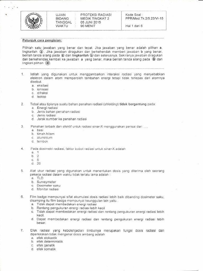 (PPR Medik 2) Latihan Soal 3 | PDF