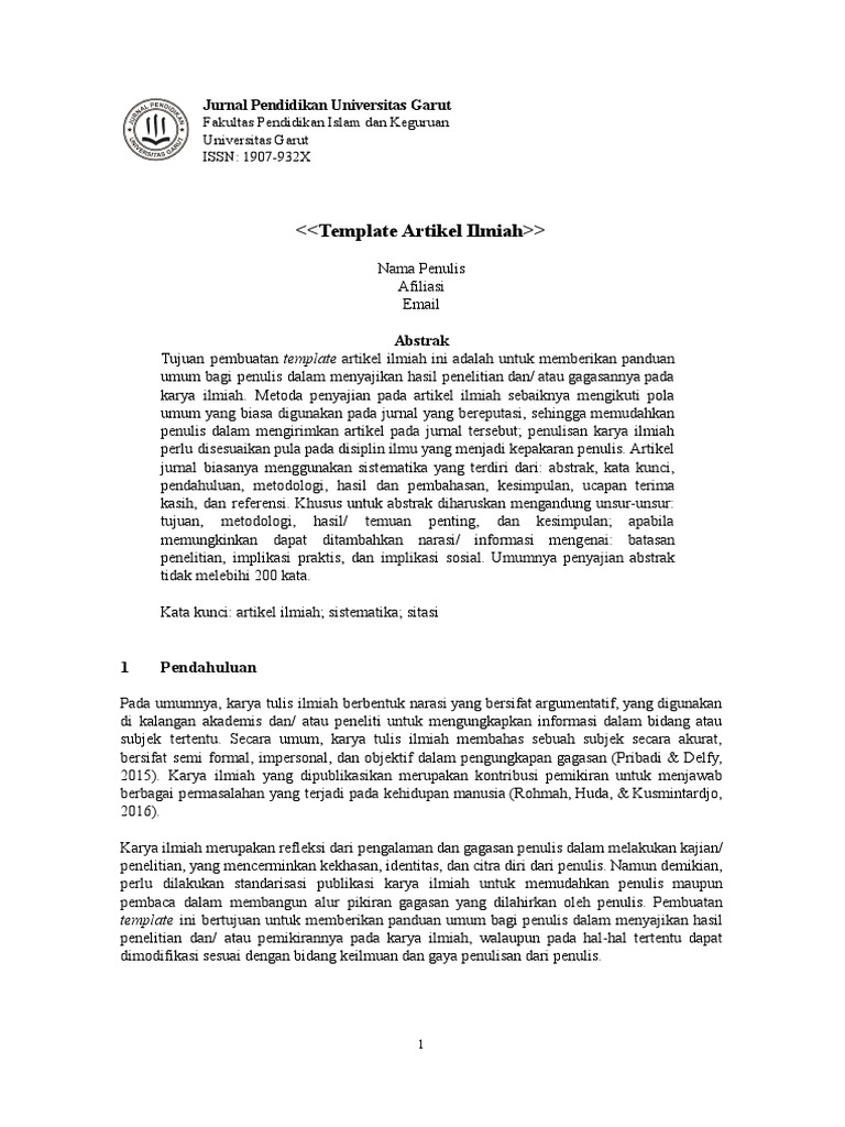 JPUG (00) (00) Template-Jurnal-Pendidikan UNIGA | PDF