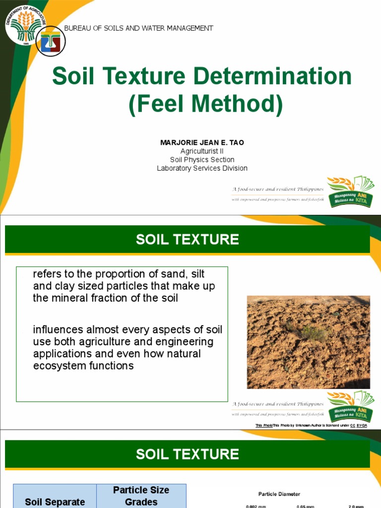 Soil Texture Determination Through Feel Method | Download Free PDF | Soil | Sand