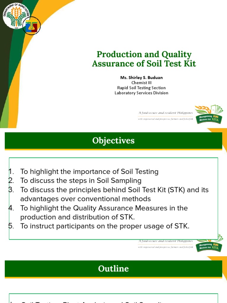 Soil Test Kit Production & Quality Assurance | PDF | Soil | Ph