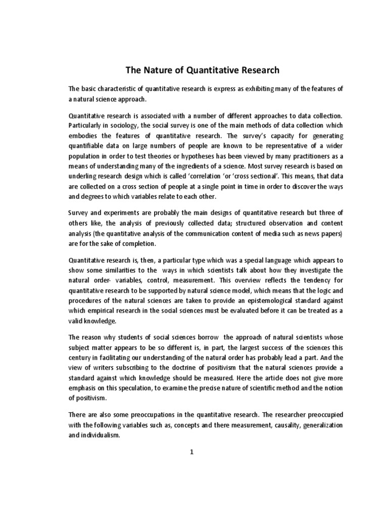 Understanding Quantitative Research | PDF | Quantitative Research | Science