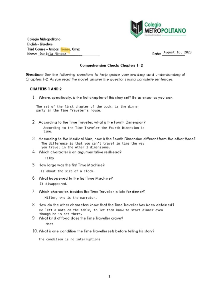 Chapter 1 - 2 Worksheet | PDF Chapter 1 - 2 Worksheet | PDF