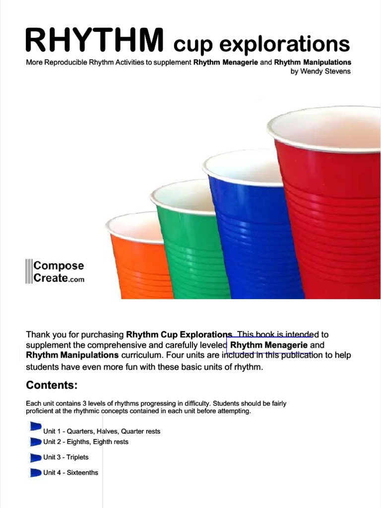 Rhythm Cup Activities Guide | PDF | Rhythm