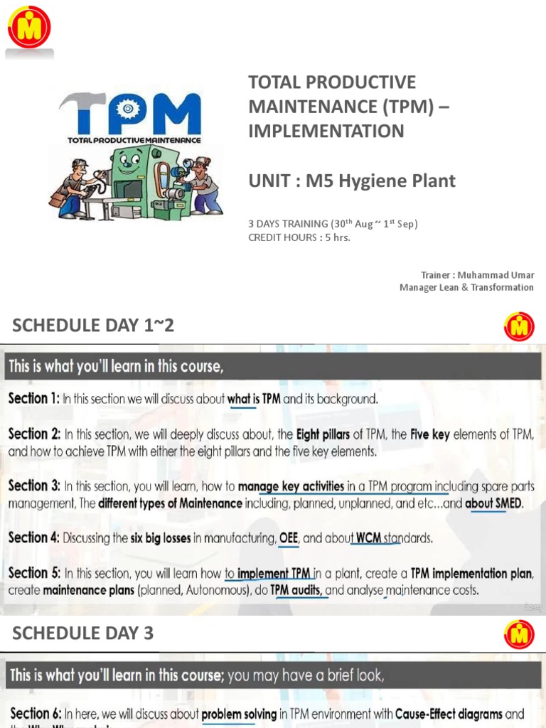 TPM Training (Day 1) | PDF