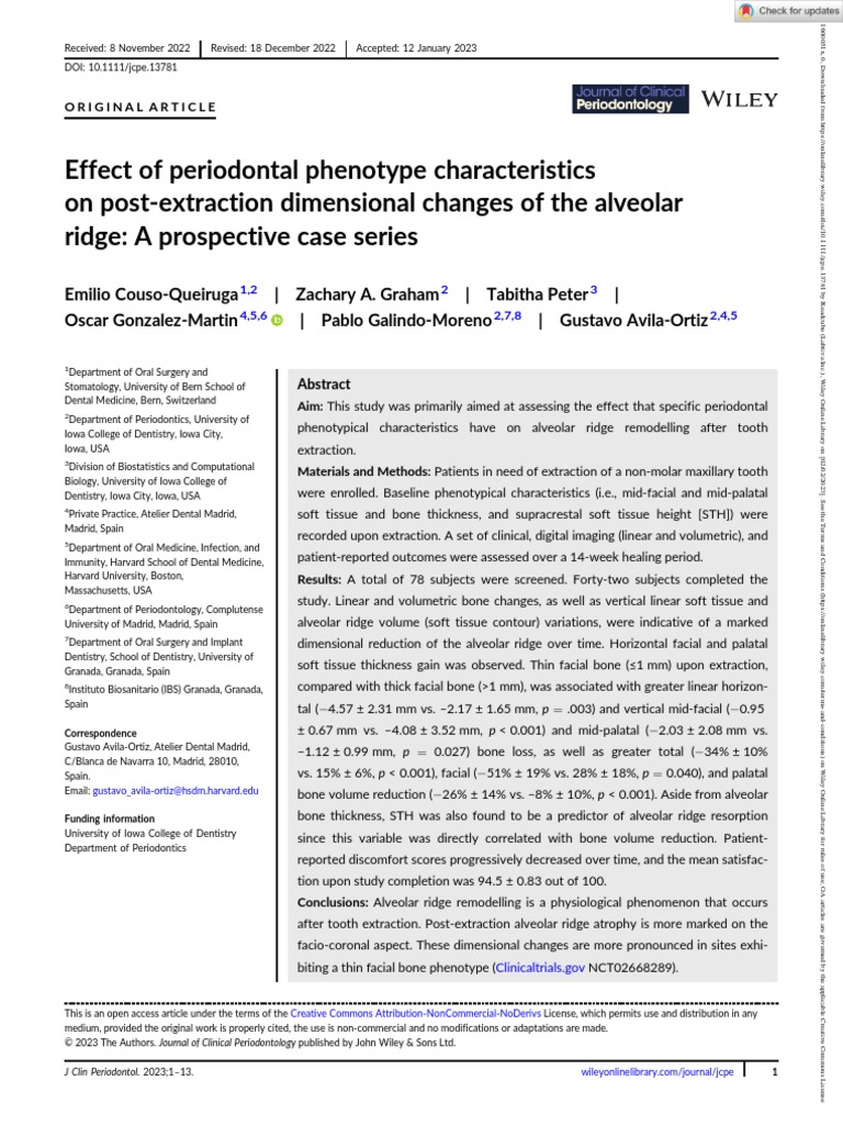 periodontal phenotype alveolar | PDF | Periodontology | Dentistry