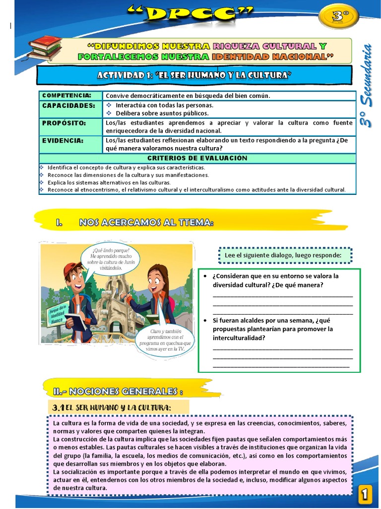 3° DPCC - Actv.01 - 2023 | PDF | Sociedad | Relativismo