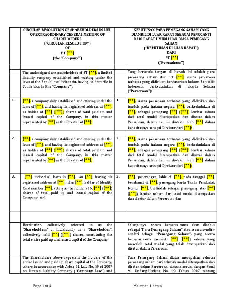 Circular Resolution of Change of Address | PDF
