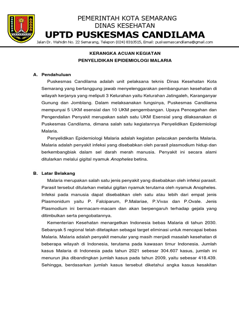 Kak Pe Malaria | PDF