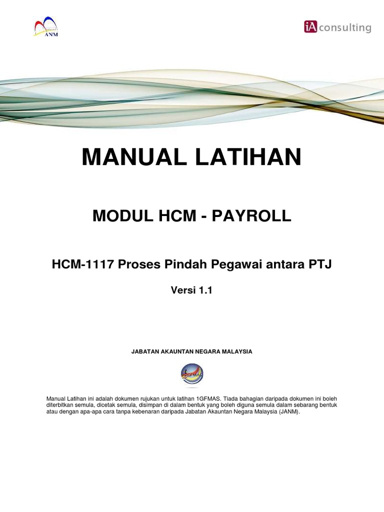 HCM-1117 Proses Pindah Pegawai Antara PTJ | PDF