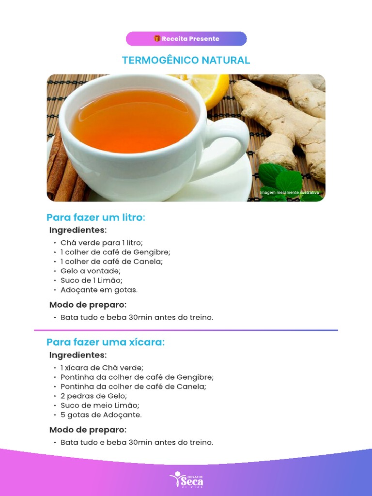 Desafio Seca 21 Dias - Termogênico Natural | PDF