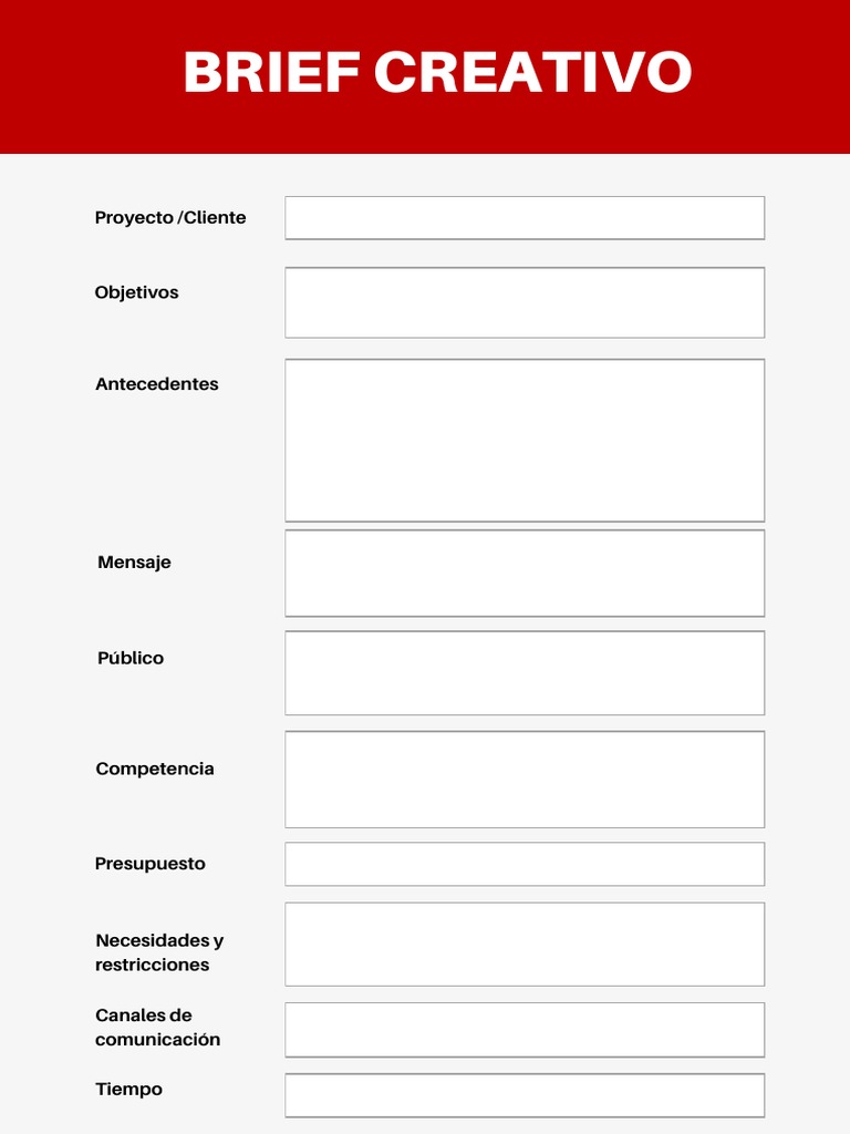 Formato de Brief | PDF