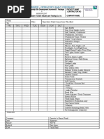 Daily Stacker Inspection Checklist | PDF | Technology & Engineering