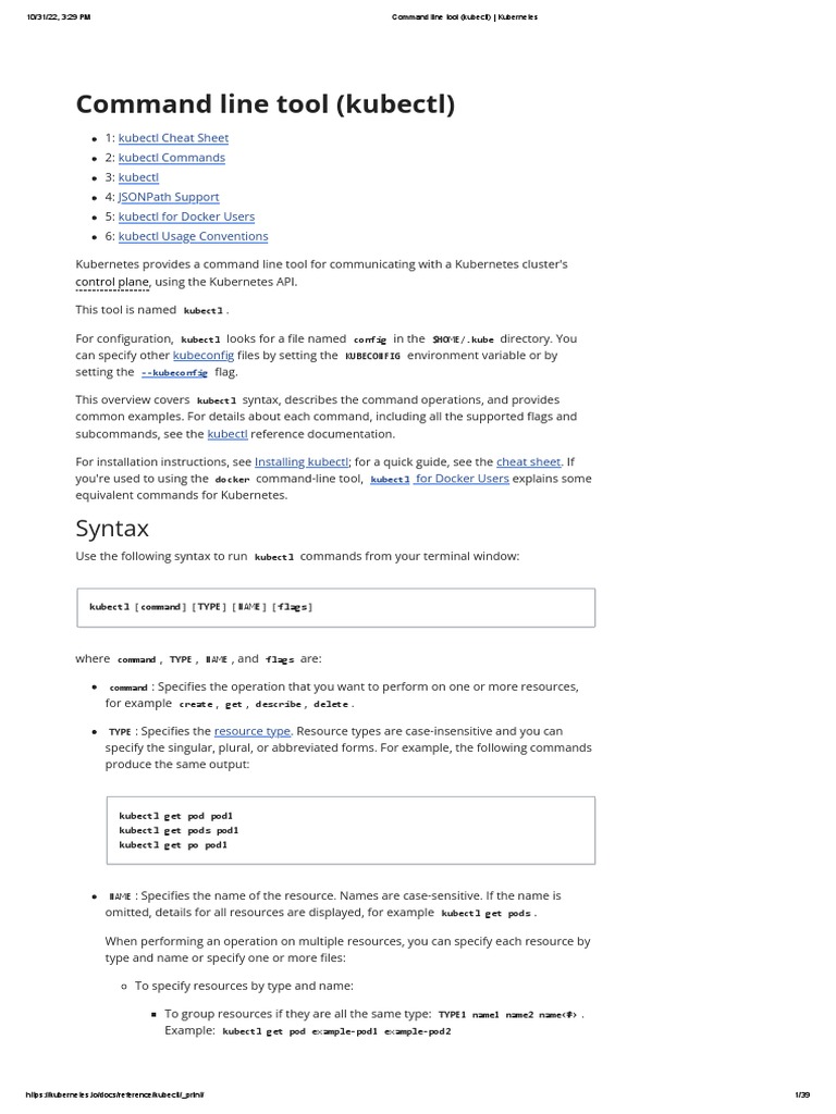 Command Line Tool (Kubectl) | PDF | Command Line Interface | Utility ... Command Line Tool (Kubectl) | PDF | Command Line Interface | Utility ...