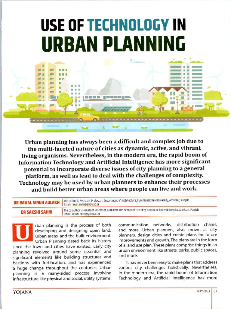 Technology in Urban Planning | PDF