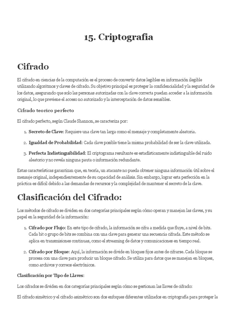 Criptografia | PDF | Clave (criptografía) | Criptografía de clave pública