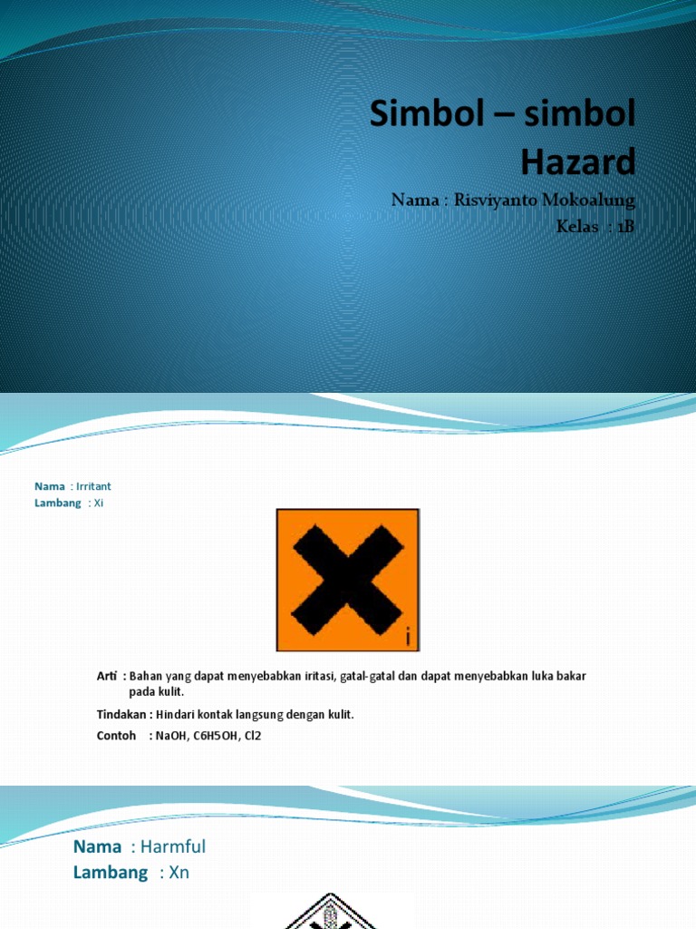 Simbol Hazard | PDF | Sains & Matematika