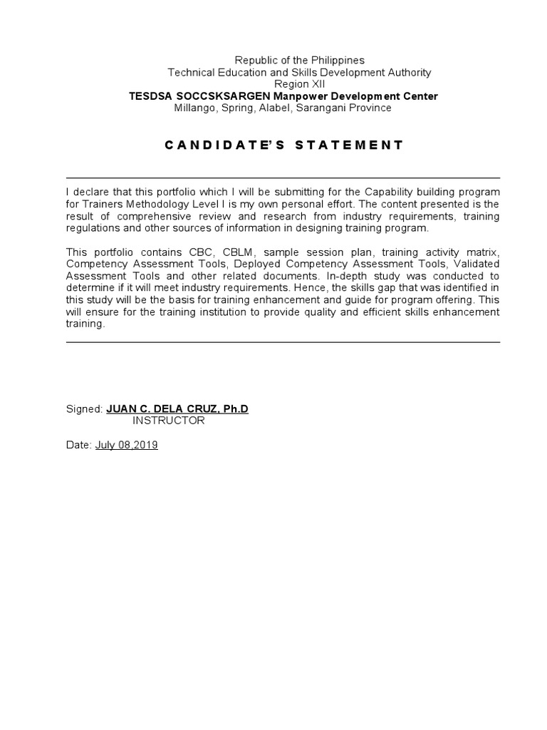 Candidate Statement | PDF