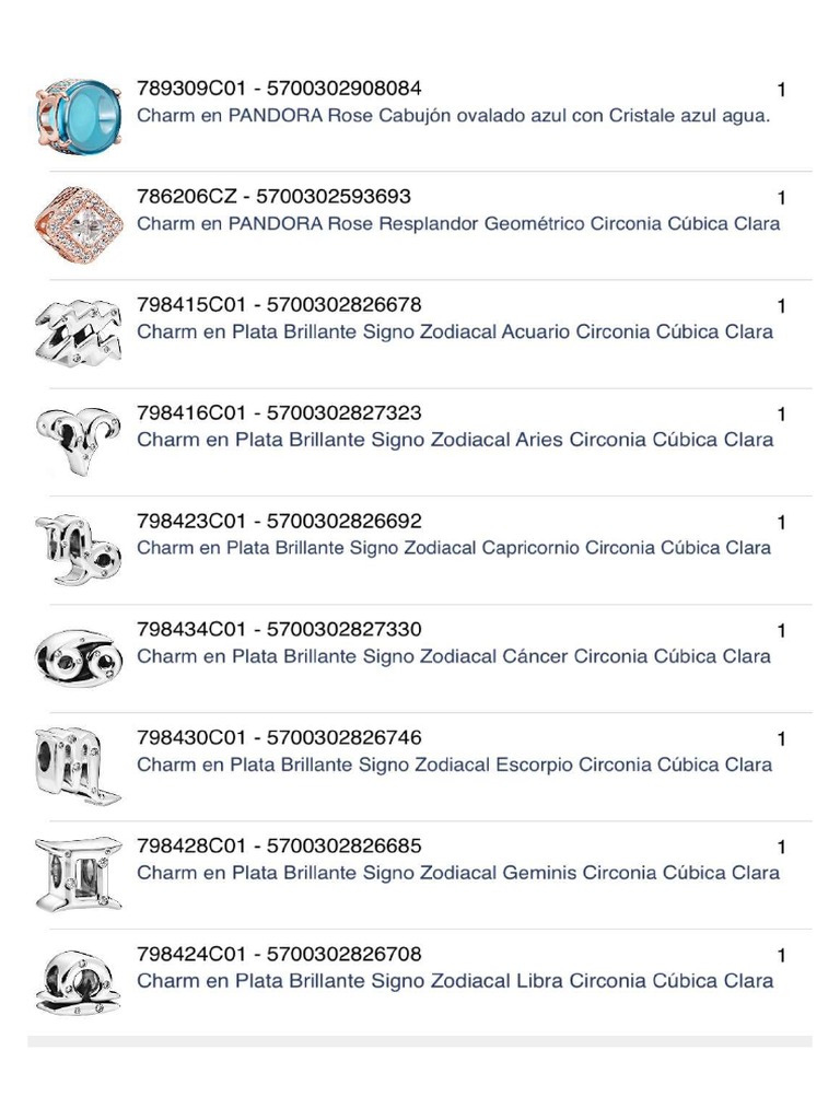 Catálogo Charms $199 | PDF