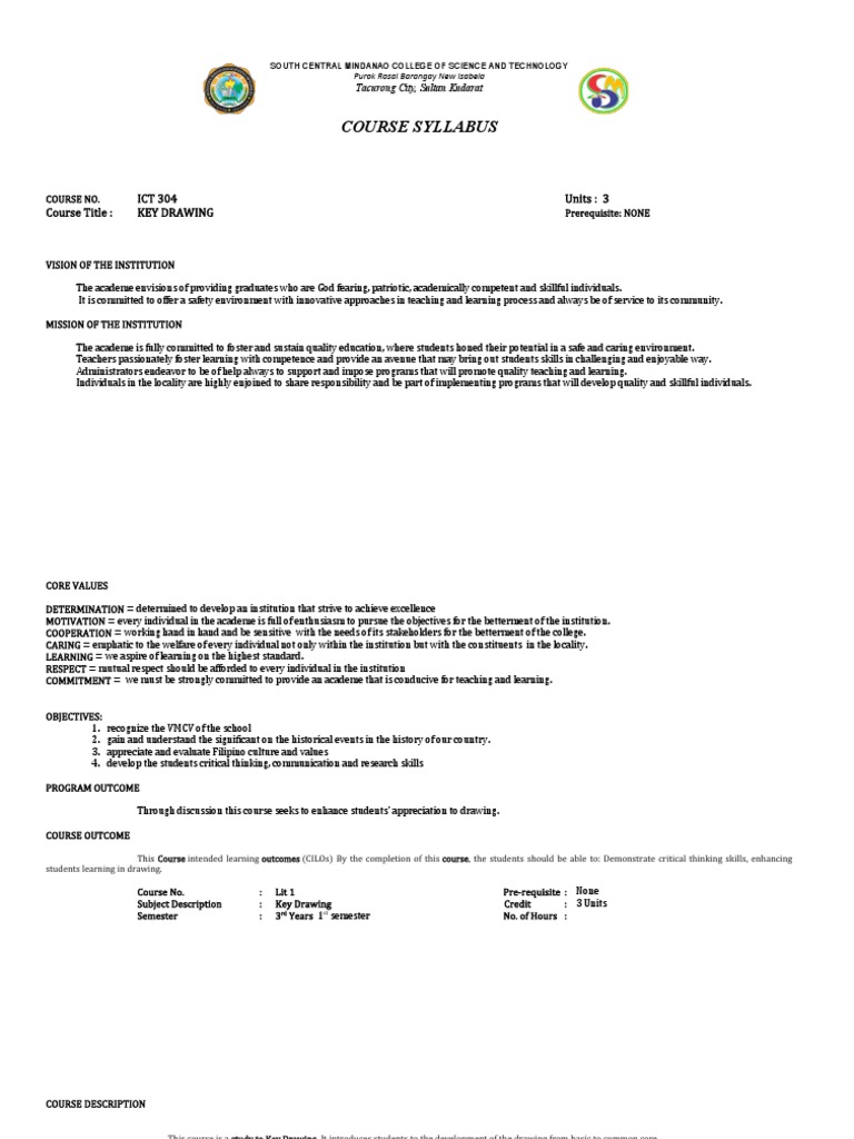 Phil Lit 1 Syllabus | PDF | Drawing | Critical Thinking