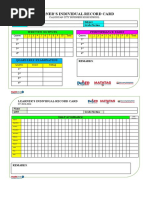 Learners Individual Record Card Excel | PDF