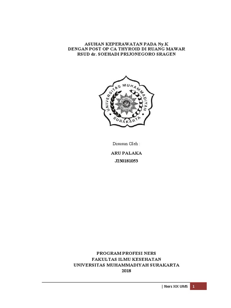 Askep KMB Bedah Ruang Mawar 1 | PDF