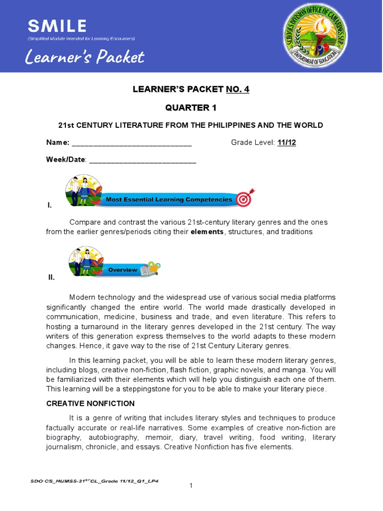 Comparing Literary Genres | PDF | Creative Nonfiction | Narrative