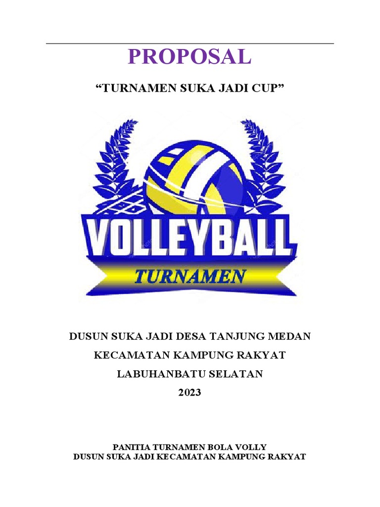 PROPOSAL BOLA VOLLY Docx | PDF