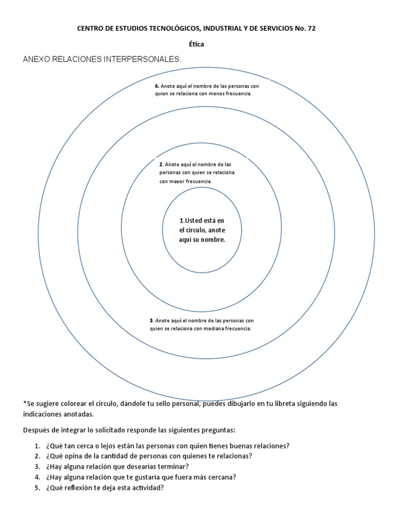 Anexo Relaciones Interpersonales | PDF | Crecimiento personal y ...