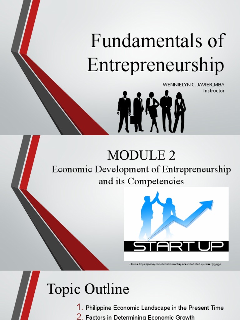Module 2 Economic Development of Entrepreneurship and Its Competencies ...