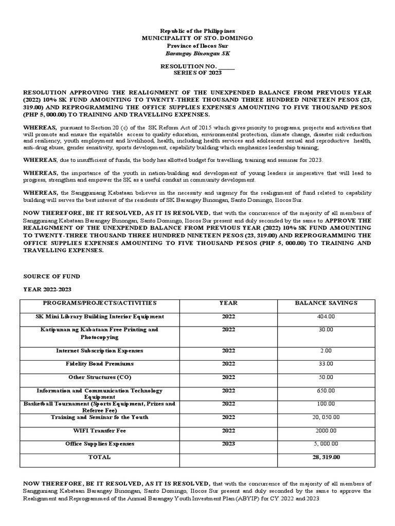 2023 Training - Travelling Resolution | PDF