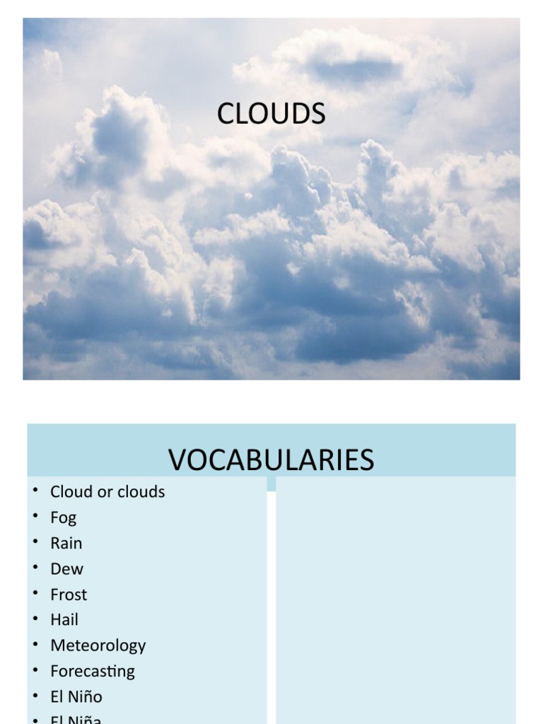 Types of Clouds and Their Features | PDF