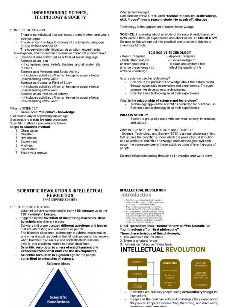 STS Lesson 2 Reviewer | PDF | Science | Knowledge