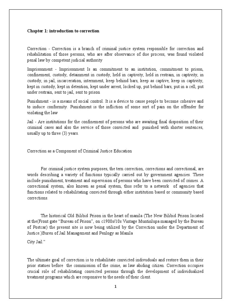 Chapter Corad | PDF | Prison | Detention (Imprisonment)