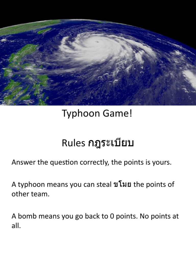 Typhoon Game Rules and Points System | PDF | Organisms | Plants