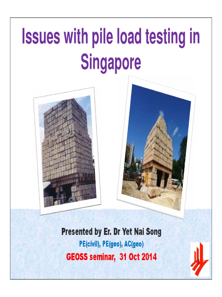 04-Issues With Pile Load Testing (DR YetNS) | PDF | Deep Foundation ...