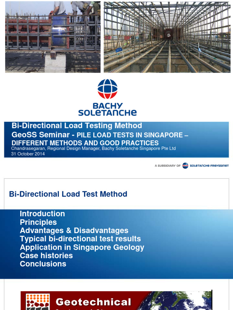 Bi-Directional Load Testing Overview | PDF | Deep Foundation | Friction