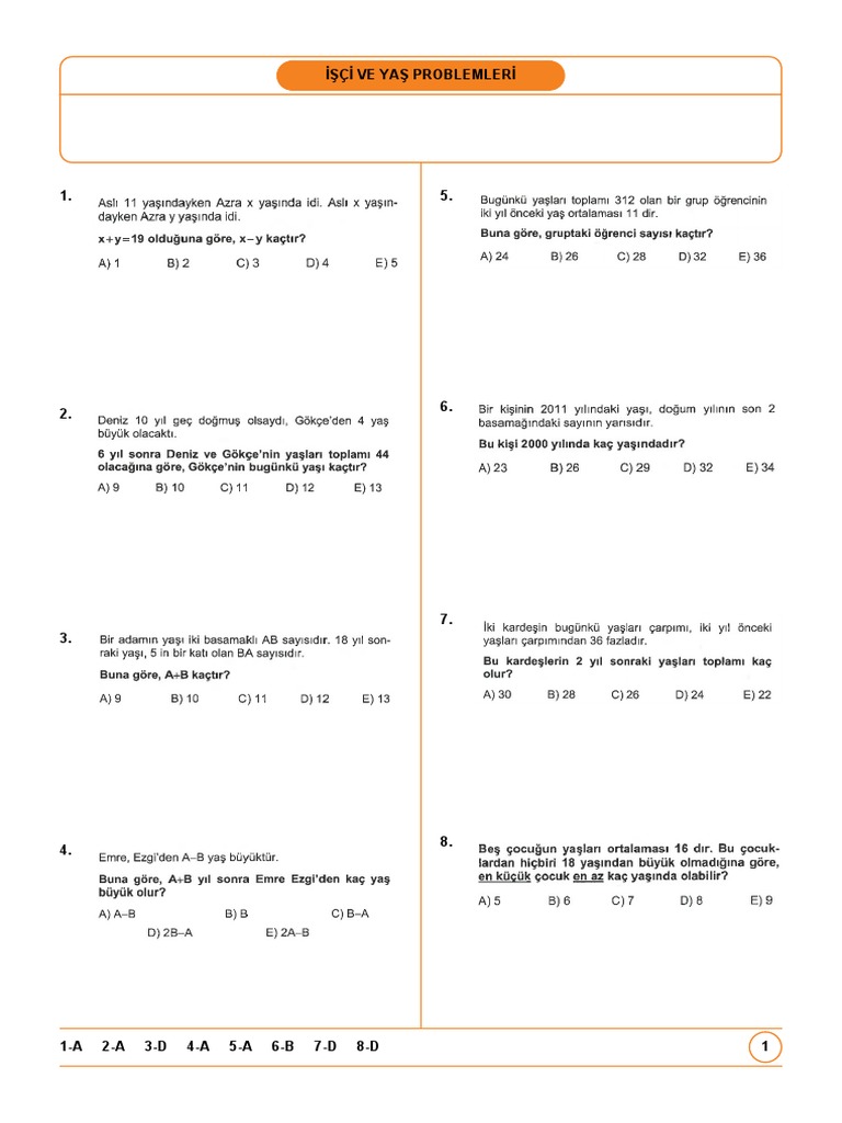 Isci Ve Yas Problemleri | PDF
