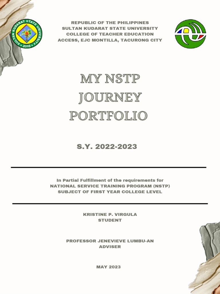 NSTP Portfolio | PDF | Reading Comprehension | Leadership