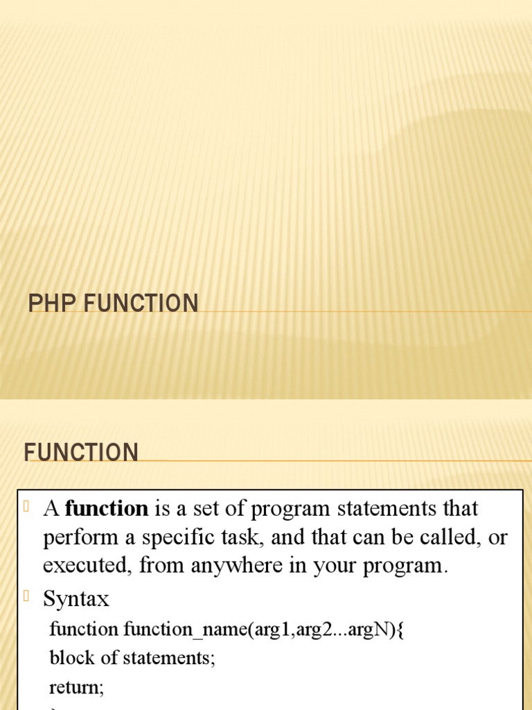 PHP Function & Arrays | PDF | Php | Variable (Computer Science) PHP Function & Arrays | PDF | Php | Variable (Computer Science)