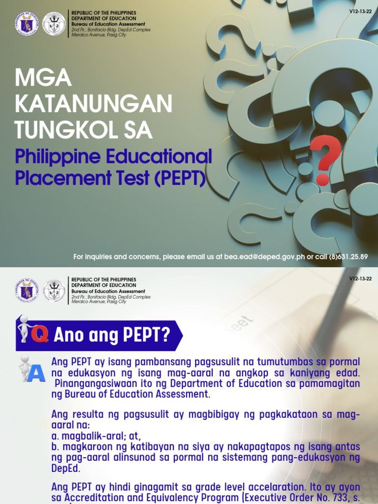 PEPT FAQs | PDF