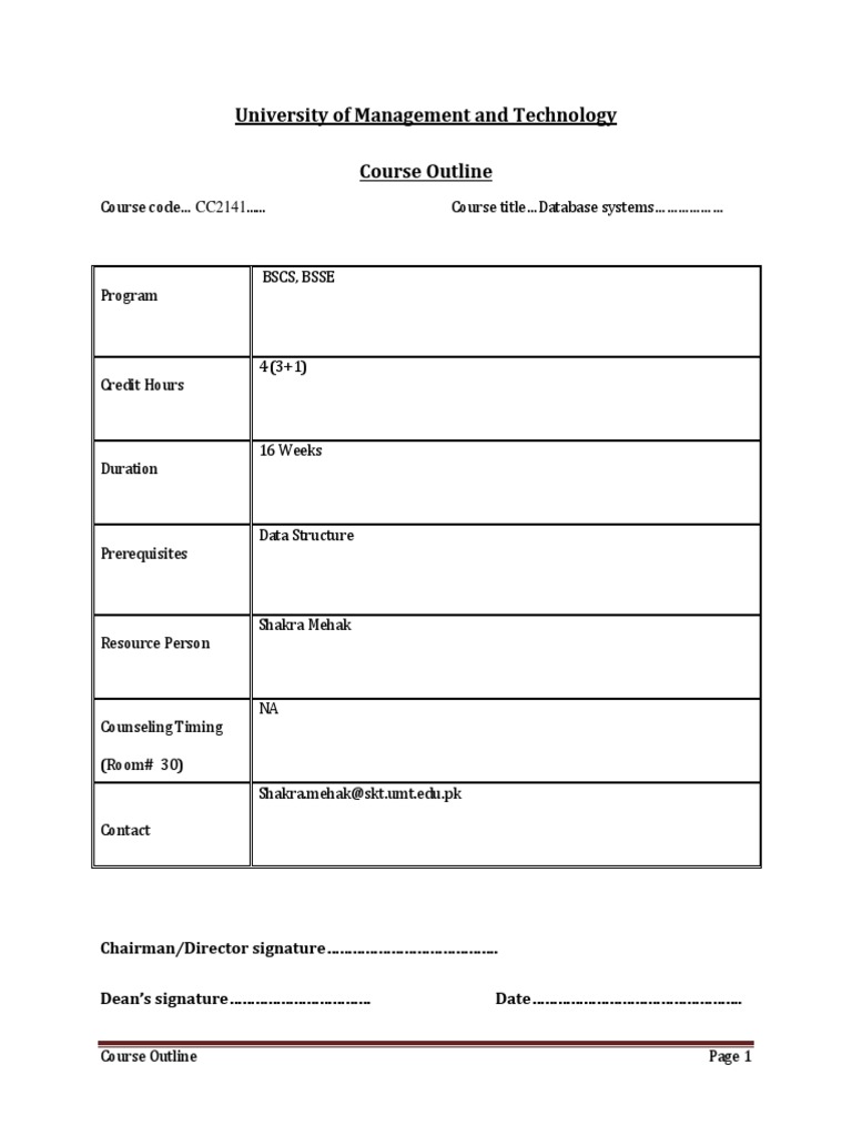Database Systems Course Content | PDF | Relational Model | Databases