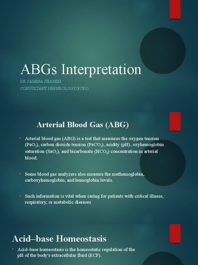 ABGs Interpretation | PDF | Physiology | Clinical Medicine