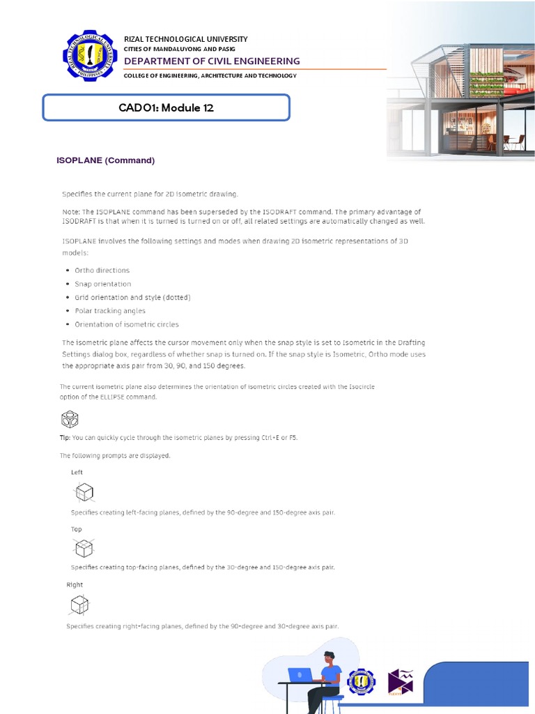 CAD01 Module 12 Isometric Commands | PDF