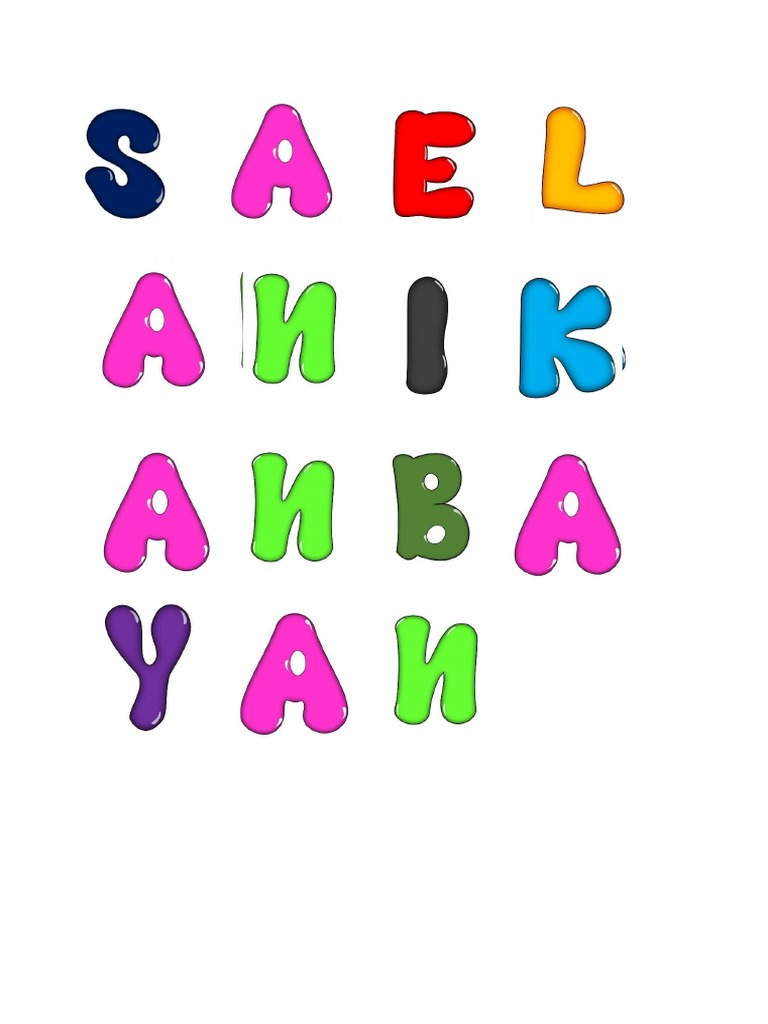 Huruf Poster Ikan Bayan | PDF