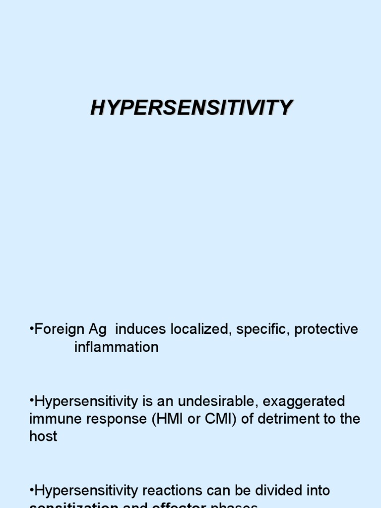 Lecture 21 - Hypersensitivity | PDF | Allergy | Allergen