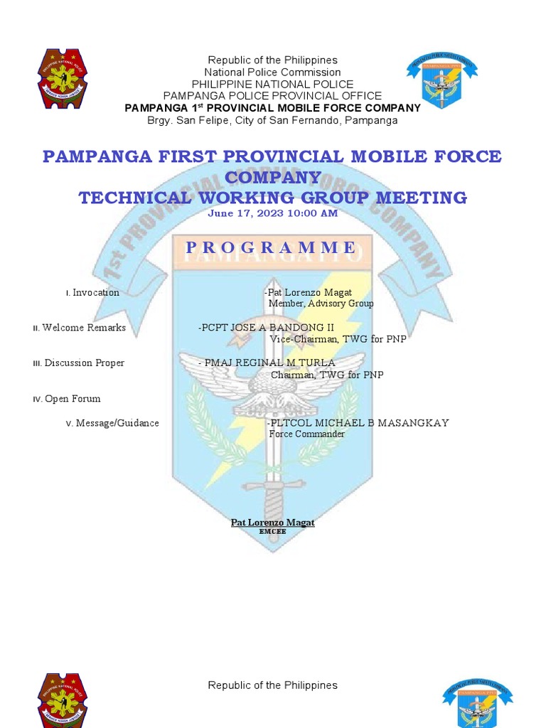 Programme and Notice of Activity CAG MEETING May Jun 2023 | PDF ...