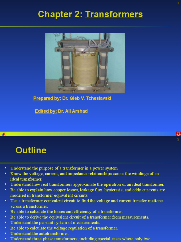 Chapter 2 Transformers | PDF | Transformer | Inductor