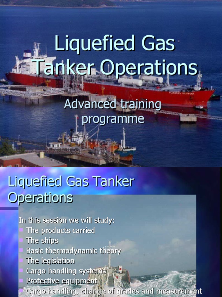 Liquefied Gas Tanker Operations - Advanced Training Program | PDF | Enthalpy | Pump