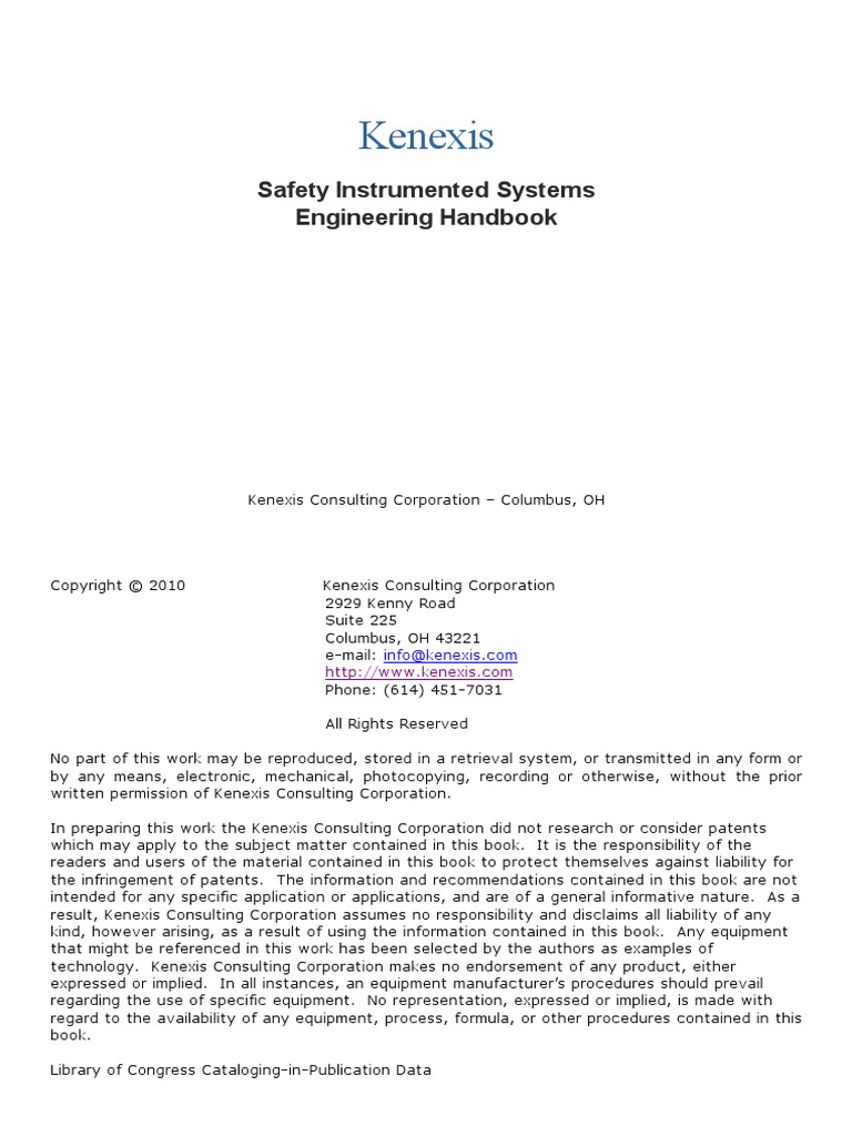 Safety Instrumented System (SIS) Handbook | PDF | Risk | Safety